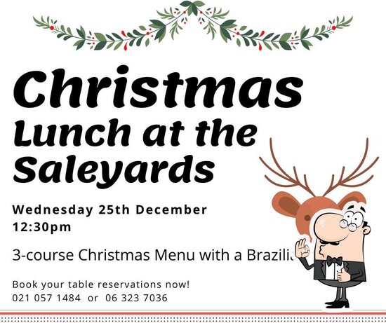 Menu at Saleyards Cafe, Feilding