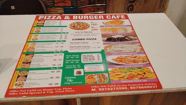 Menu at Pizza & Burger cafe, Faridabad