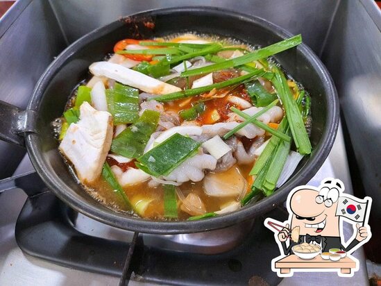 Menu at Dolgorae Sundubu 豆腐 restaurant, Busan