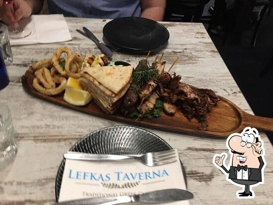Menu at Lefkas Taverna restaurant, West End