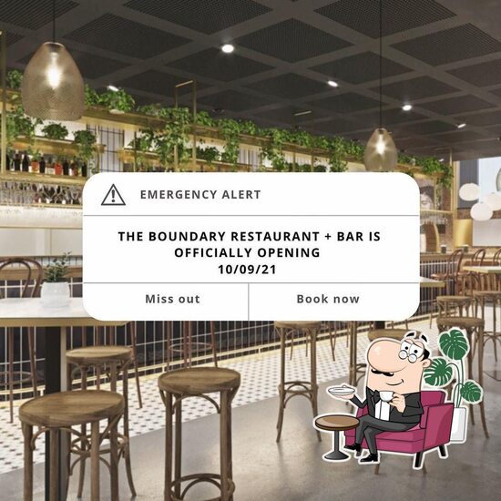 Menu at The Boundary Restaurant + Bar, Tamahere