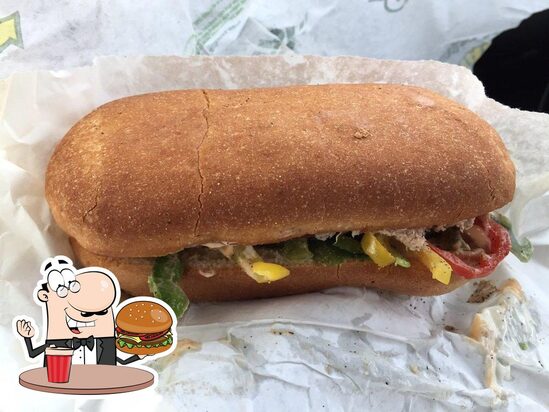 Menu at Subway fast food, Sarnia, 889 Exmouth St