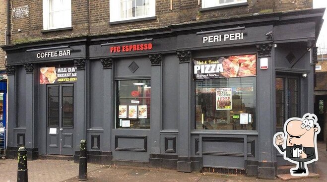 Menu at PFC Espresso restaurant, London, 8 Stroudley Walk