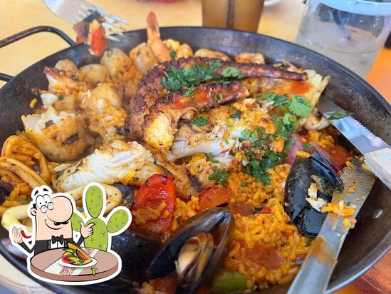 Menu at Lago Mariscos restaurant, Sugar Land