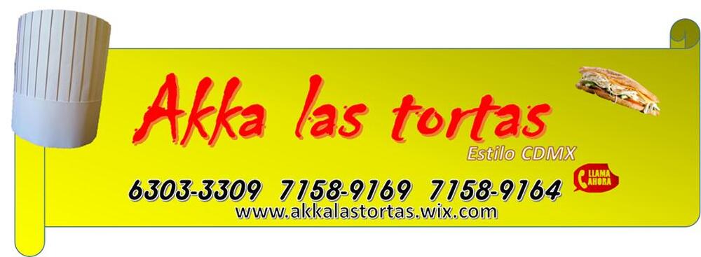 Carta del restaurante Akka las Tortas, Ciudad López Mateos