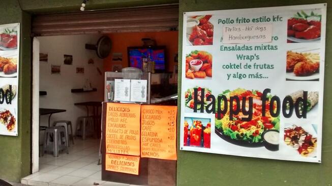 Menu at Happy Food restaurant, Xalapa