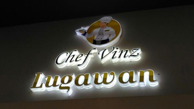 Menu at Chef Vinz Lugawan cafe, Davao City