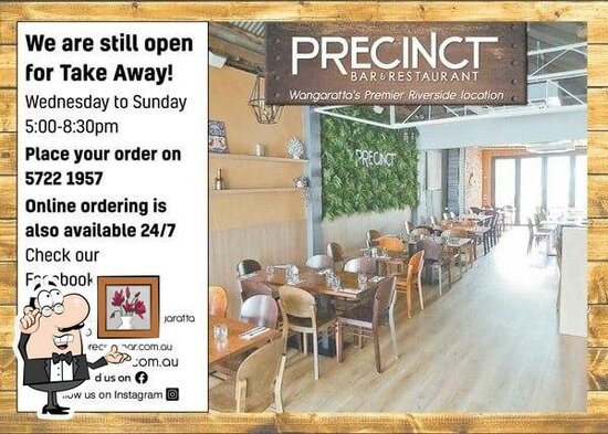 Menu at Precinct Bar & Restaurant, Wangaratta