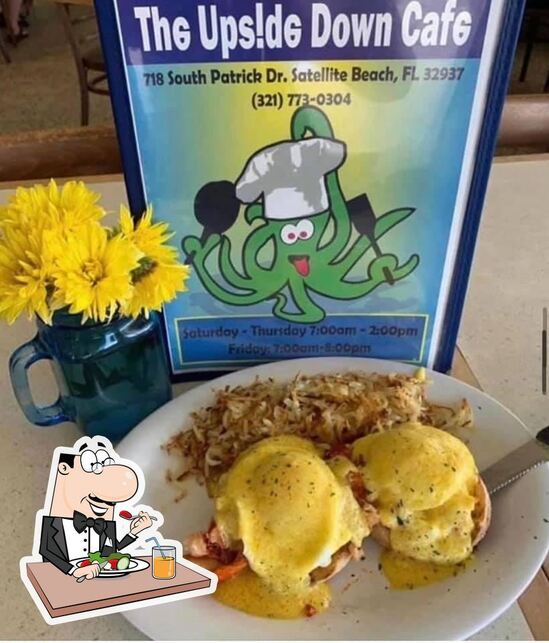 Menu at Upside Down cafe, Satellite Beach