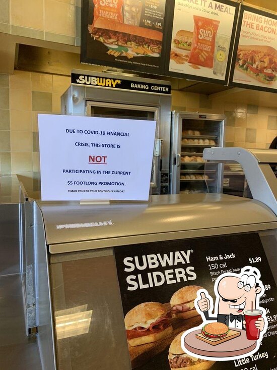 Menu at Subway fast food, Petaluma, 221 N McDowell Blvd