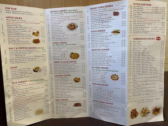Menu at Magic Wok restaurant, Abercynon