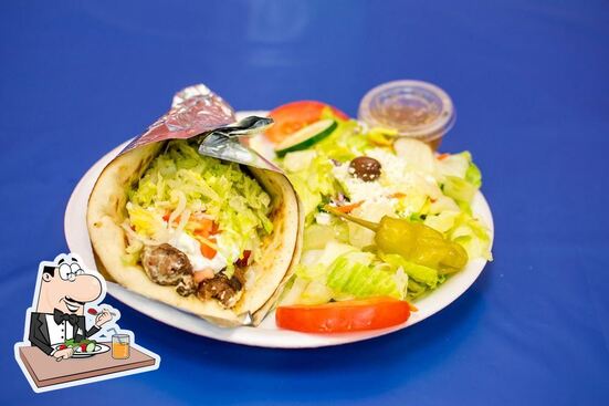 Menu at Greek Basma restaurant, Holly Springs
