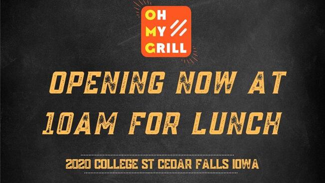 Menu at Oh my Grill fast food, Cedar Falls
