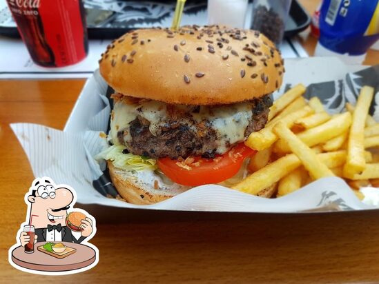 Menu at Burgers.Ink restaurant, Valletta