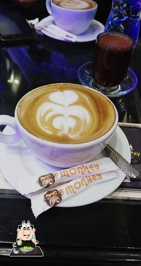 Menu at monkey cafe, New Cairo City
