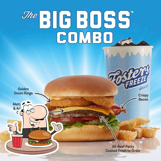 Menu at Fosters Freeze fast food, Reedley
