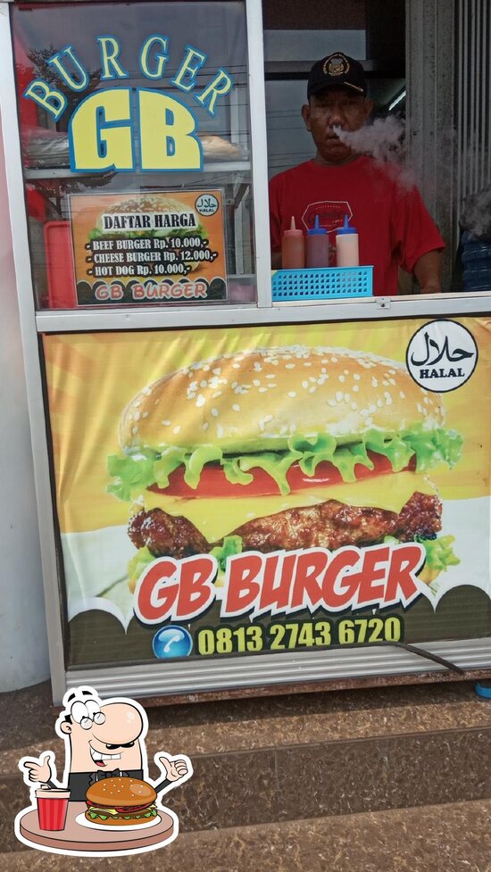 Menu at GB Burger restaurant, Purbalingga