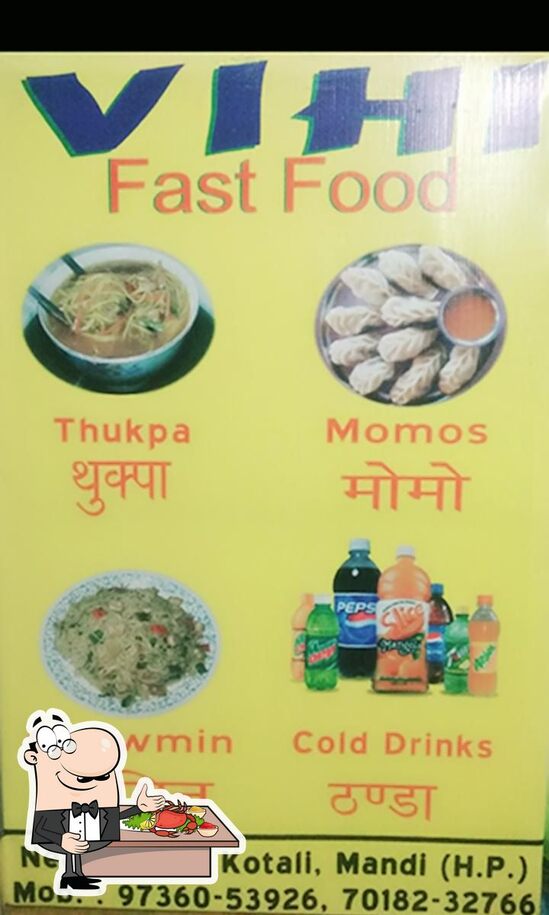 Menu at VIHI Fast Food, Kotli