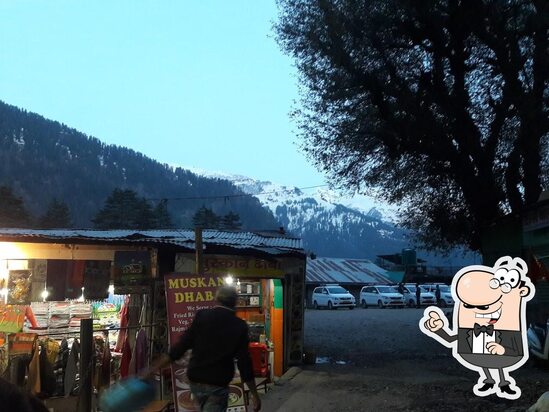 Menu at Mushkan Dhaba, Manali
