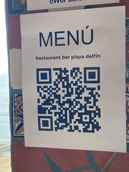 Menu at Restaurant-bar Playa Delfin, Puerto Nuevo, Calle