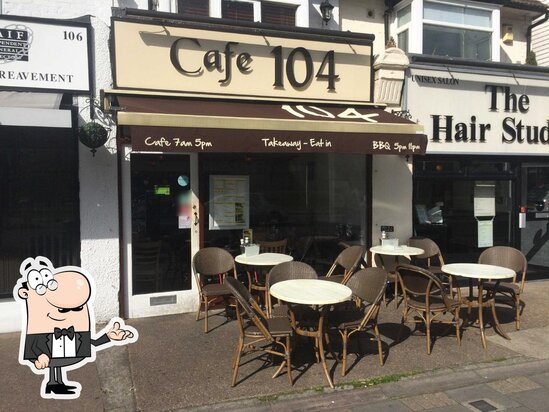 Menu at Cafe 104, Ilford