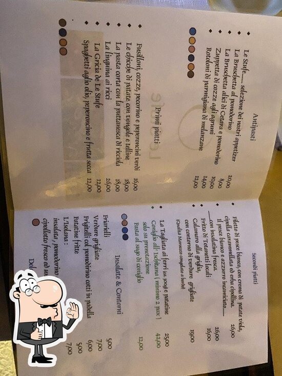 Menu at Le Stufe osteria & cucina restaurant, Lacco Ameno, Corso Angelo Rizzoli