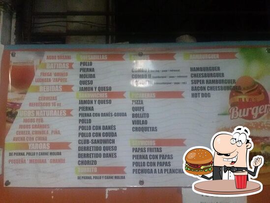 Menu at Blas Burgers restaurant, Santo Domingo Este