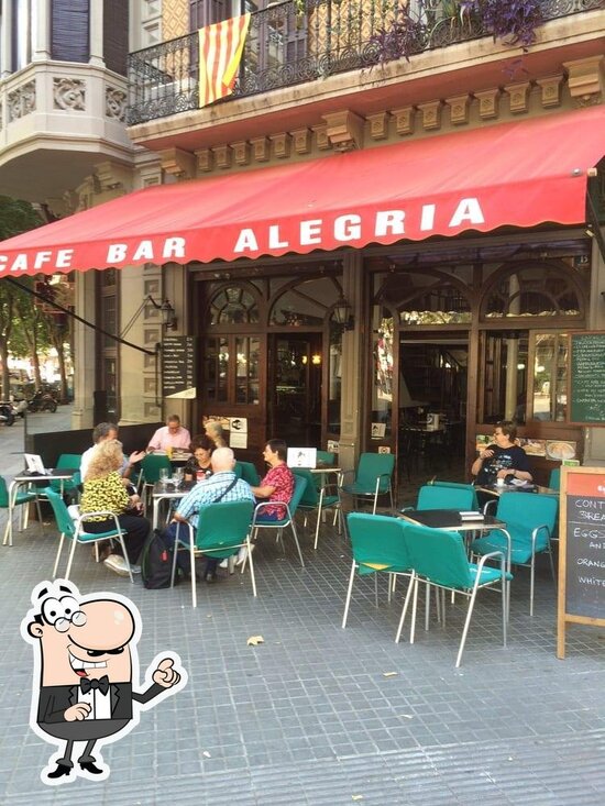 Carta de Bar Alegria, Barcelona, Carrer del Comte Borrell