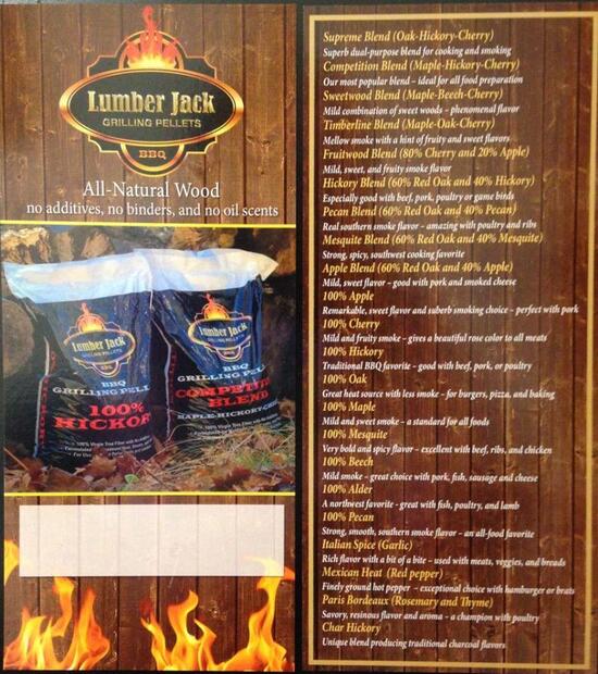 Menu at Fear's Bbq Pellets, Hershey