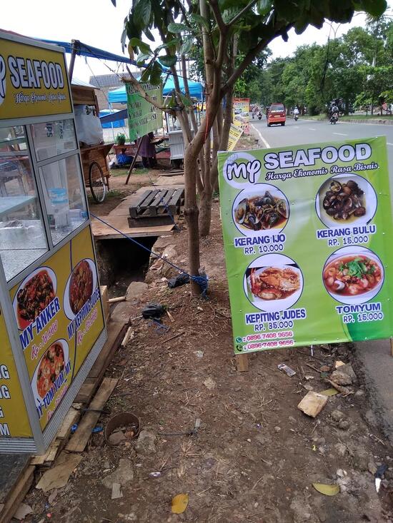 Menu at My Seafood cafe, Bandar Lampung