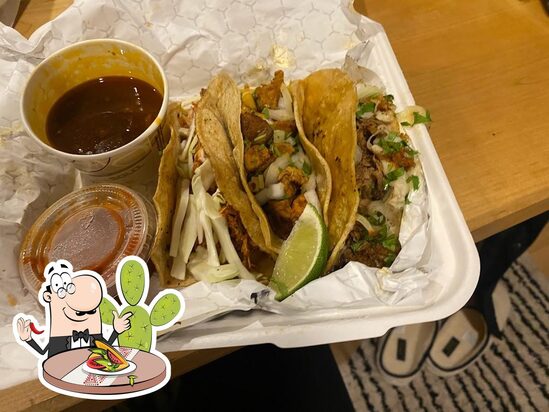 Menu at Los Rolling Tacos restaurant, Waterloo