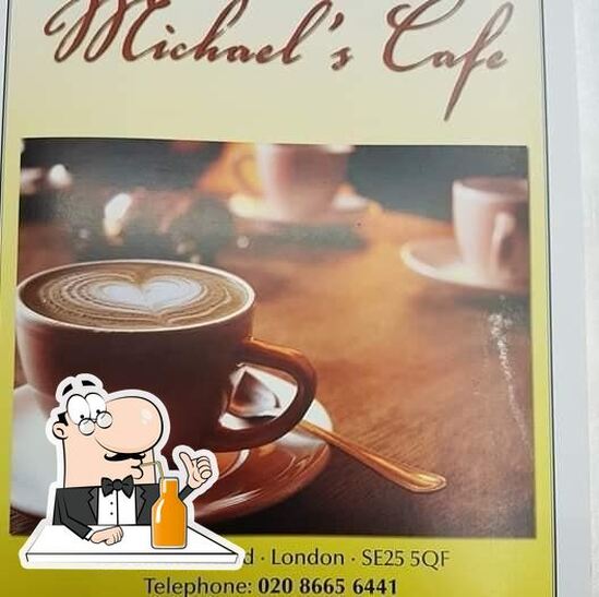 Menu at Michael's Cafe, London