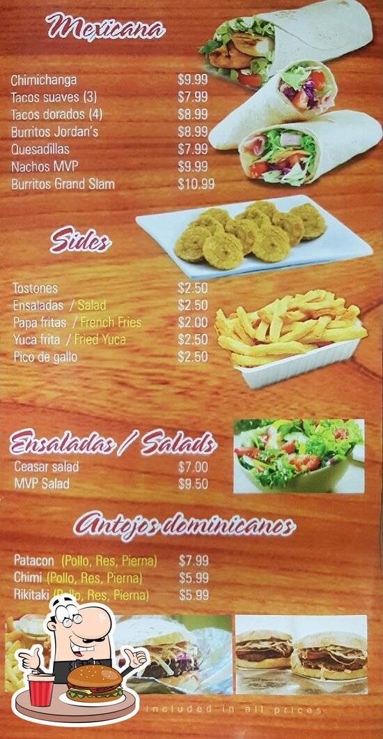Menu at Jordan Burger NY restaurant, New York City