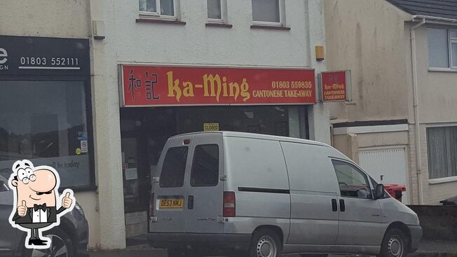 Menu at Ka-Ming Cantonese fast food, Paignton