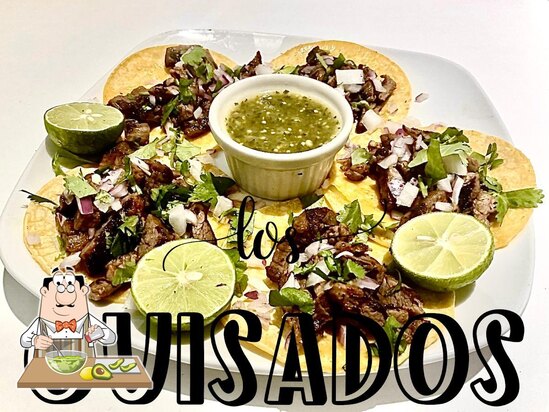 Menu at Los Guisados restaurant, Pharr