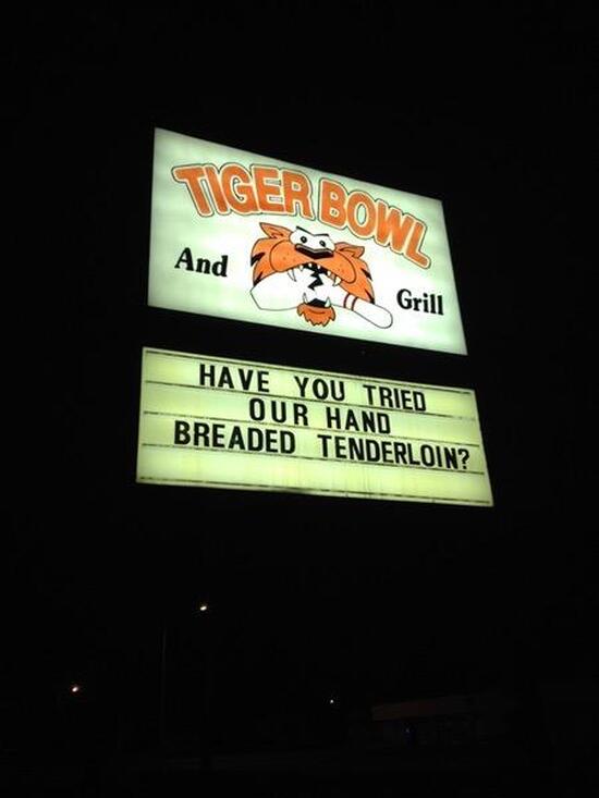Menu at Tiger Bowl pub & bar, Madrid
