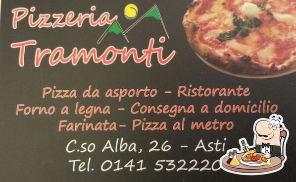 Menu at Pizzeria Tramonti, Asti