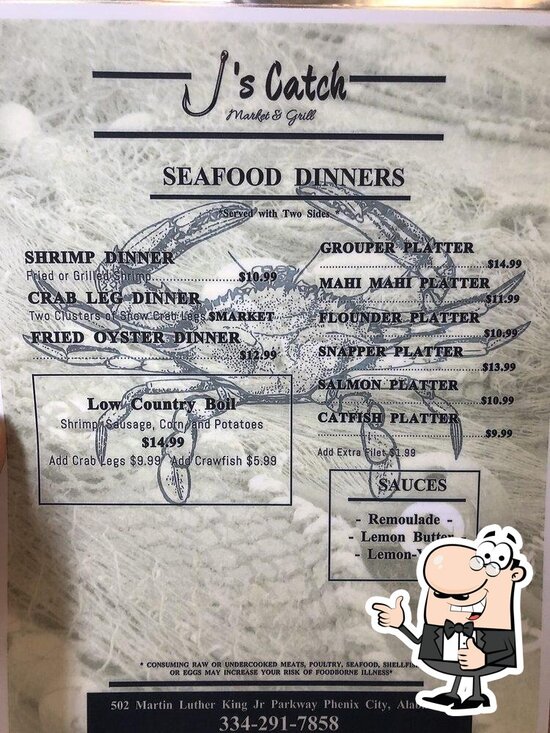 Menu at Js Catch Market & Grill restaurant, Phenix City