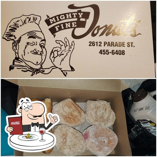 Menu at Mighty Fine Donuts, Erie