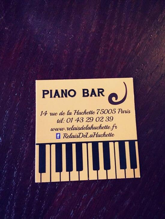 Menu at Piano Bar, Paris, 14 rue de la Huchette