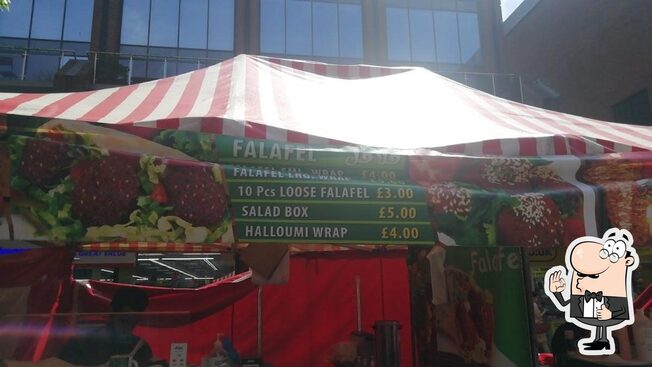 Menu at Falafel and shawarma restaurant, Harrow