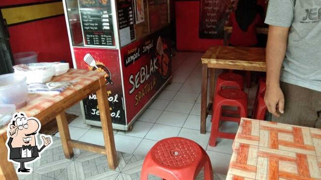 Menu at Seblak Spatula restaurant, East Jakarta