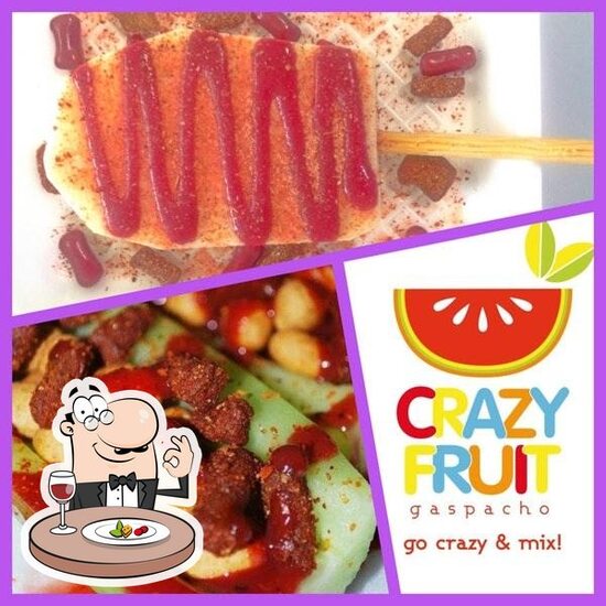 Menu at Crazy Fruit, San Pedro Garza García