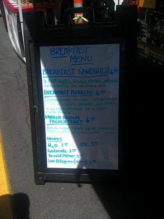 Menu at Chop Soo-ey Food Truck, San Diego