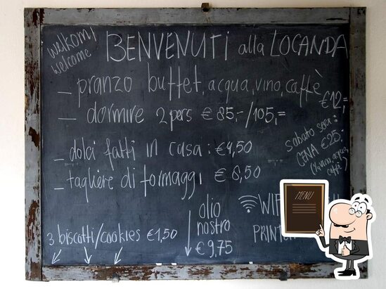 Menu at La Locanda Paradiso pub & bar, Perugia, Strada Traversa