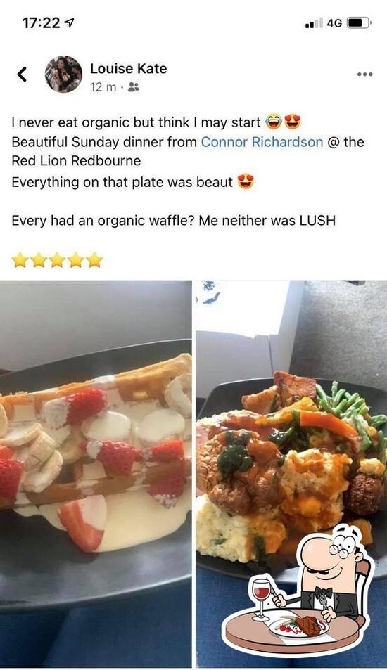 The Red Lion Coaching Inn in Redbourne - Restaurant menu and reviews