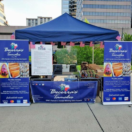 Menu at Becerra's Tamales at Saint Michael's Farmers Market, Dallas
