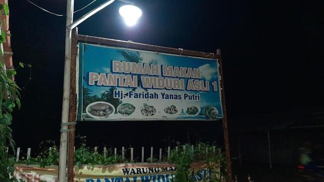 Menu at RM Pantai Widuri Asli 1 restaurant, Pemalang