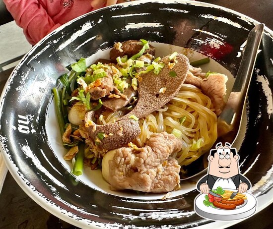Menu at Stewed Kao Lao Beef/Pork, Bang Saen restaurant, Huai Kapi