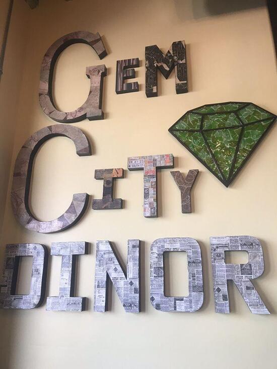 Menu at Gem City Dinor restaurant, Erie
